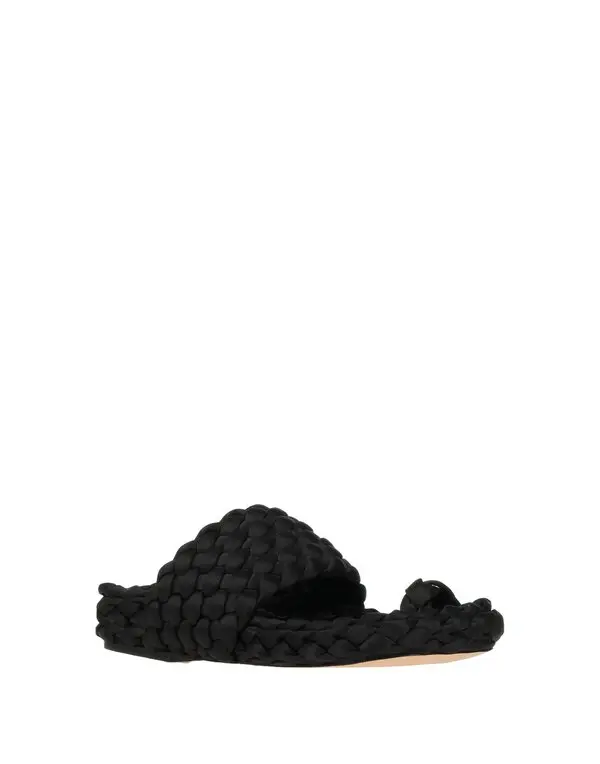 PALOMA BARCELO Textile Fibers Thong Sandals - Black