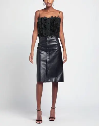 MSGM Ruched Taffeta Top