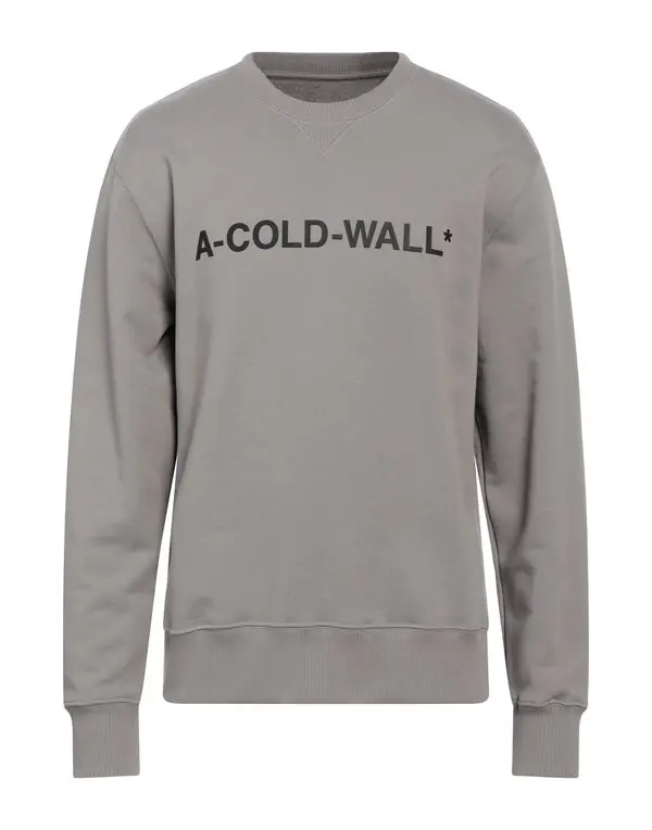 A-COLD-WALL* French Terry Sweatshirt With Logo - Grey