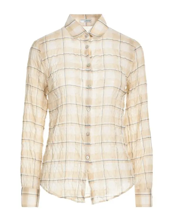 CAMICETTASNOB Checked Shirt - Beige