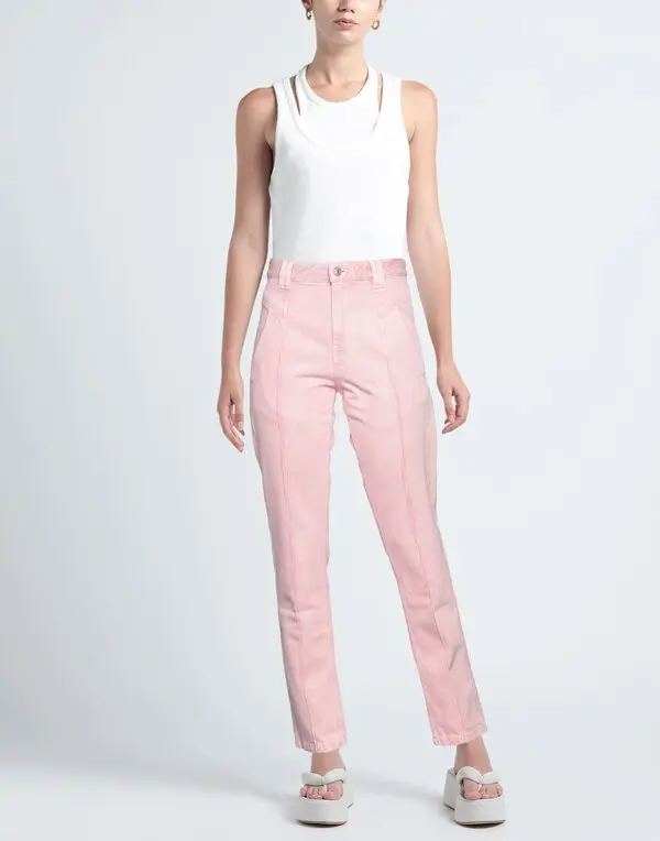 MARANT ETOILE Straight-leg Cotton Jeans - Pink