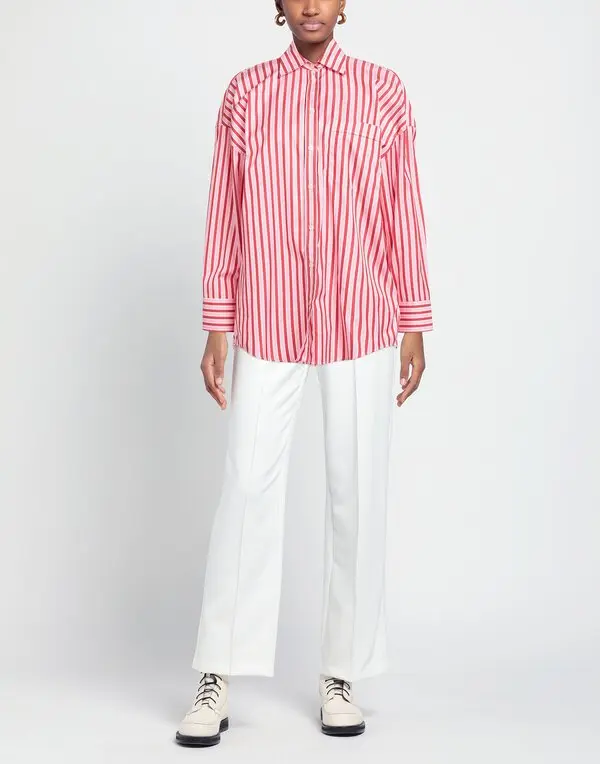 P.a.r.o.s.h Striped Woven Shirt - Pink