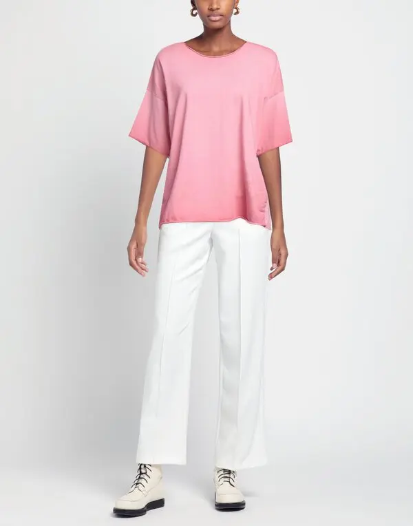 ROBERTO COLLINA Cotton Jersey T-shirt - Pink