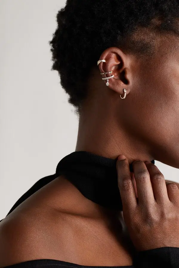 ANITA KO Daphne 18-karat Diamond Ear Cuff