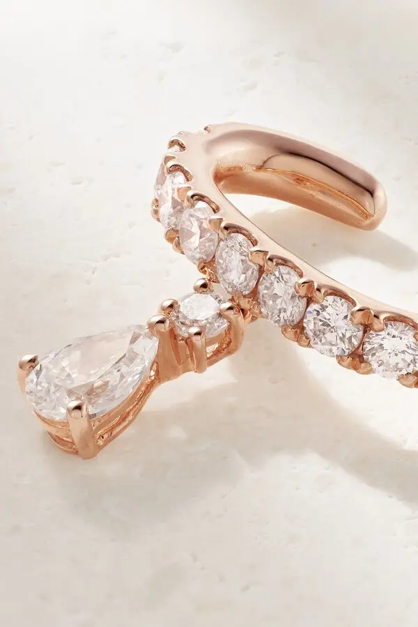ANITA KO Daphne 18-karat Diamond Ear Cuff