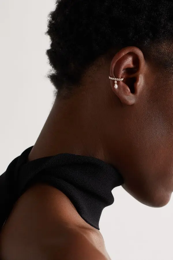 ANITA KO Daphne 18-karat Diamond Ear Cuff