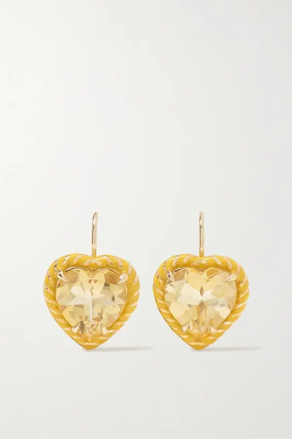Alison Lou Streamer Cocktail Earrings - Gold