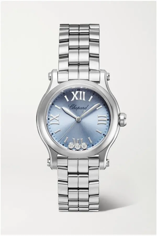 Chopard Happy Sport 30mm Stainless Steel And Diamond Watch