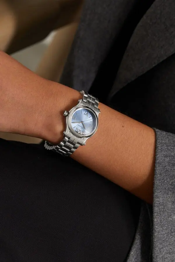 Chopard Happy Sport 30mm Stainless Steel And Diamond Watch