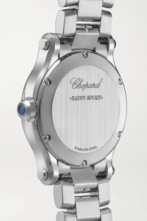 Chopard Happy Sport 30mm Stainless Steel And Diamond Watch