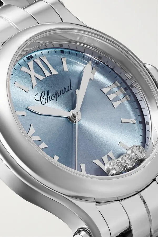 Chopard Happy Sport 30mm Stainless Steel And Diamond Watch