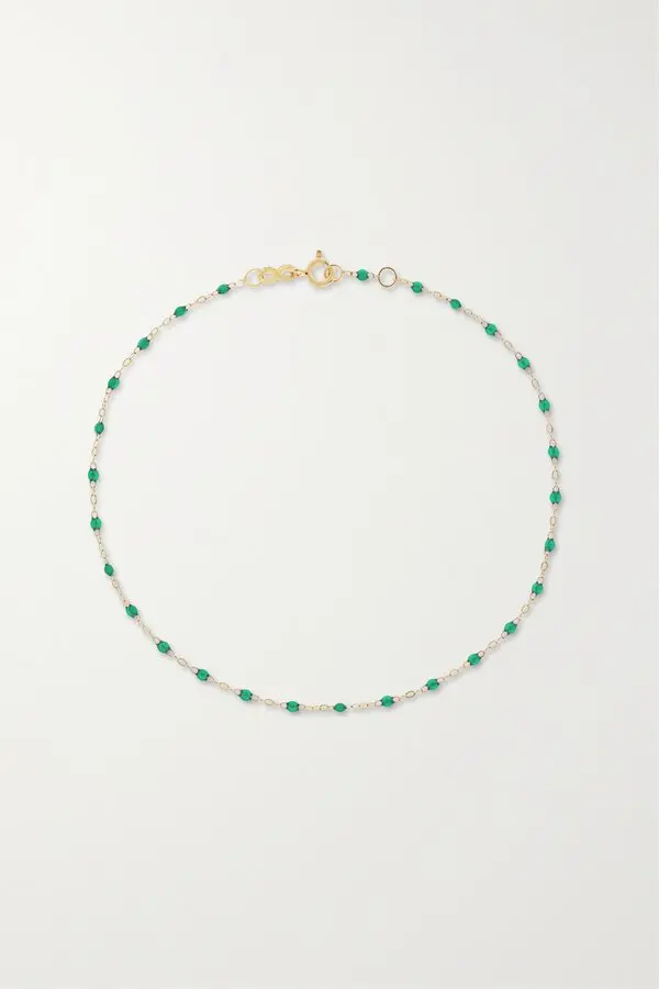Gigi Clozeau Classic Gigi 18-karat And Resin Anklet