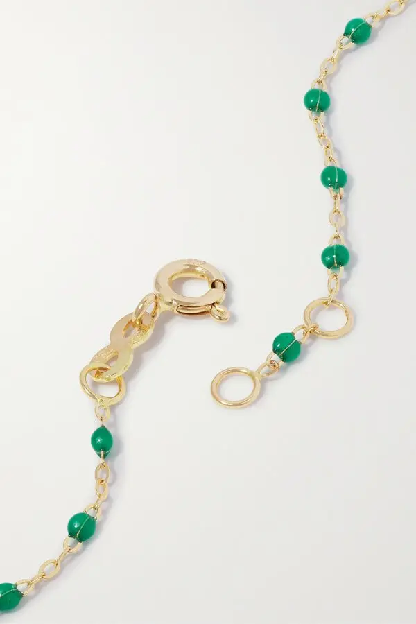 Gigi Clozeau Classic Gigi 18-karat And Resin Anklet