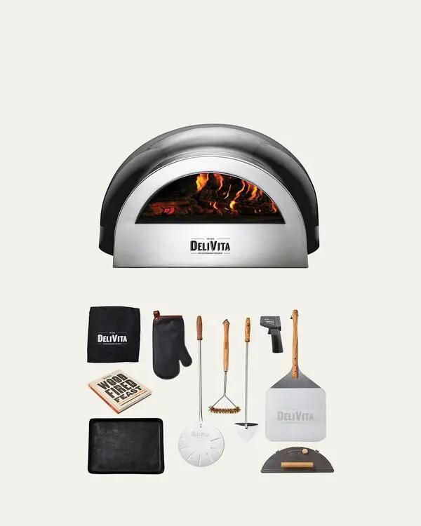 DELIVITA Chef's Collection Wood-fired Oven - Black