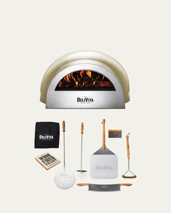DELIVITA Pizzaiolo Wood-fired Oven - Olive Green