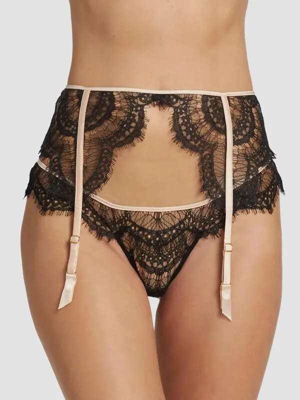 Kiki De Montparnasse Art Deco Eyelash-lace Garter