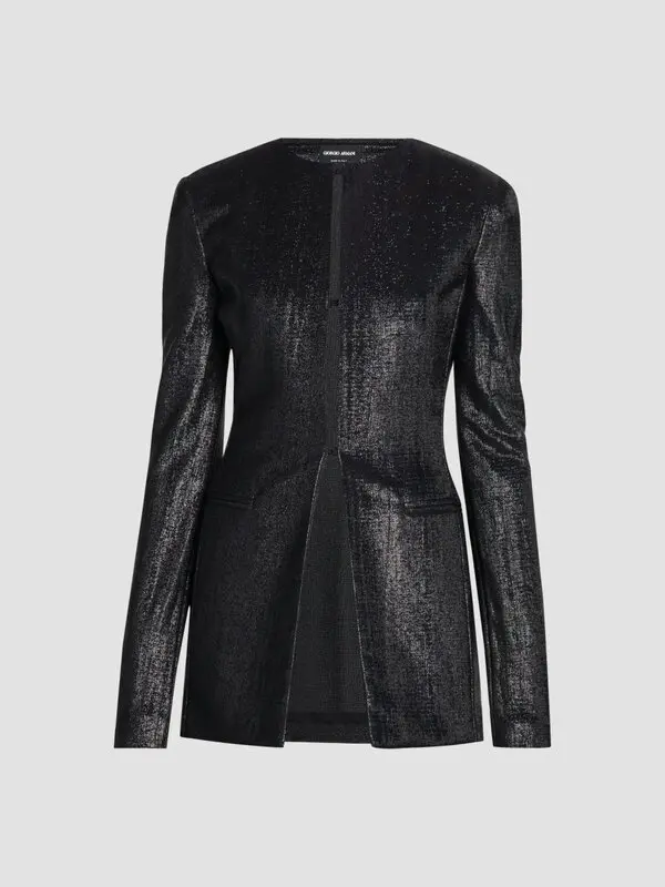 Giorgio Armani Sparkle Round-neck Jacket