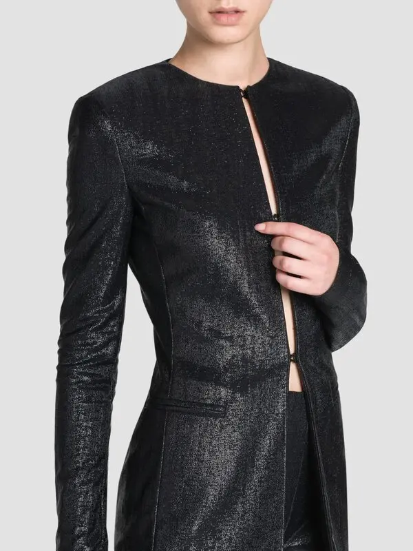 Giorgio Armani Sparkle Round-neck Jacket