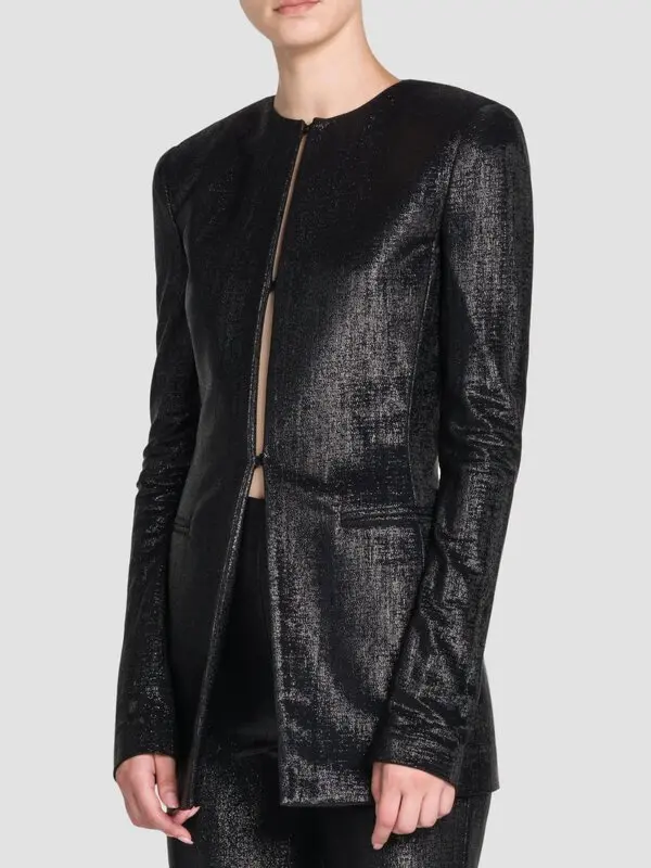 Giorgio Armani Sparkle Round-neck Jacket