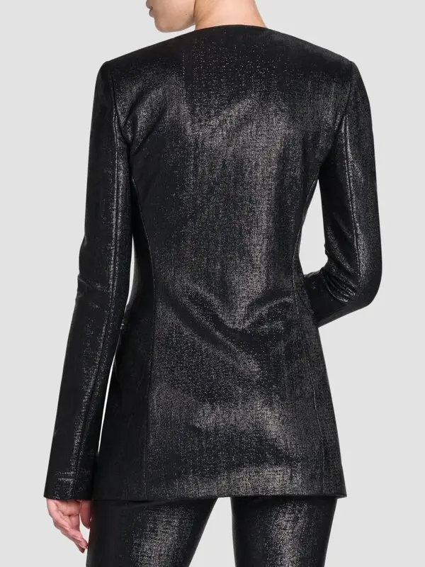 Giorgio Armani Sparkle Round-neck Jacket