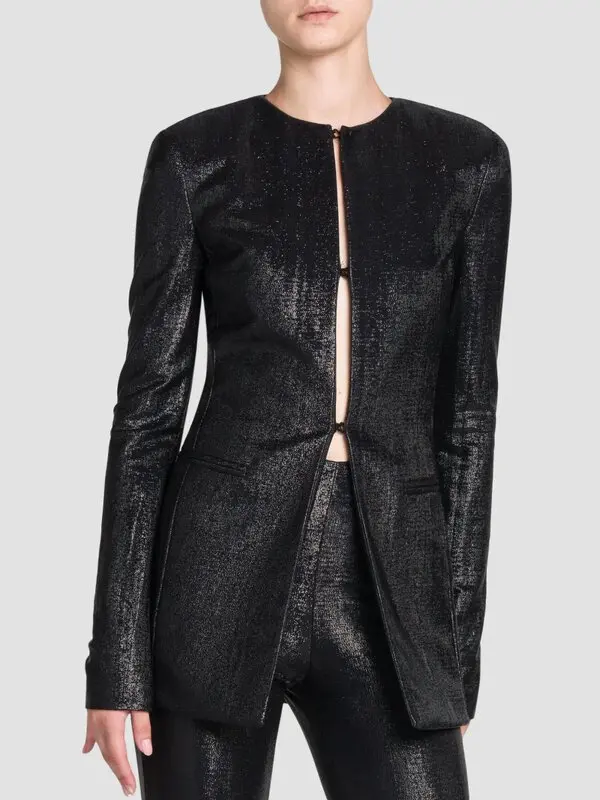 Giorgio Armani Sparkle Round-neck Jacket
