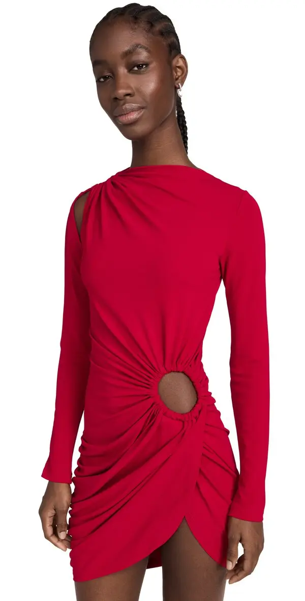 strapless open back dress THE SAPPHIRE SEQUIN DRESS – MISHA main image 1