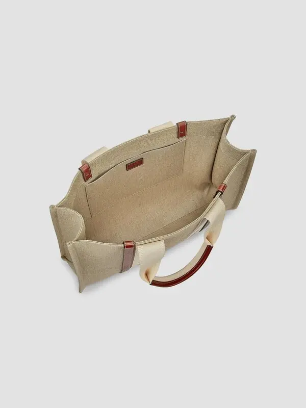 Chloé Large Woody Canvas Tote