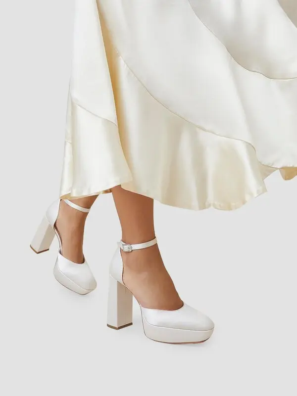 LOEFFLER RANDALL Selina Ankle-strap Platform Pumps