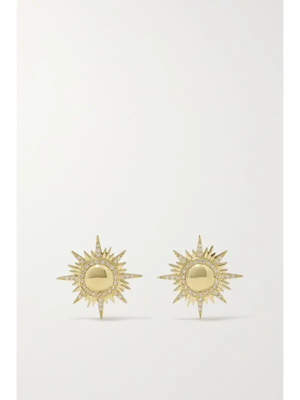 Sorellina Il Sole 18-karat Diamond Earrings - Gold