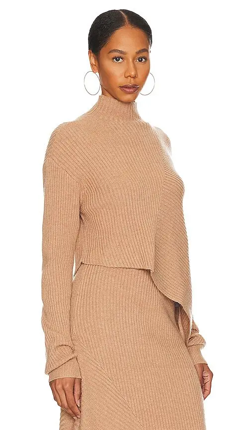 L'academie Leola Mock Neck Sweater