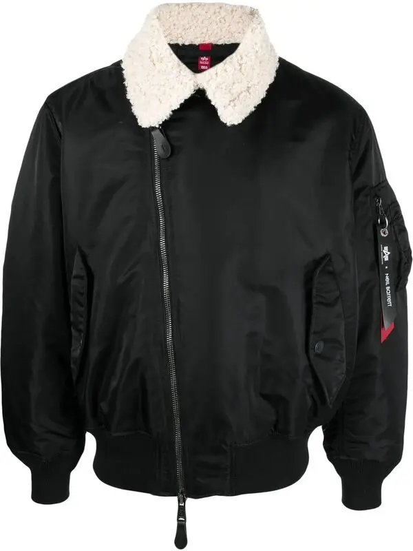 ジャケット・アウター Neil Barrett Knit Bomber Jacket MA-1 M Neil Barrett X Alpha Industries Ma-1 Bomber Jacket - Nero