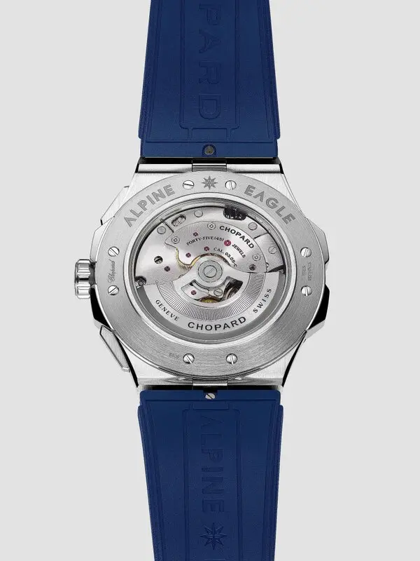 Chopard Alpine Eagle Stainless Steel & Rubber Extra-large Chronograph Leather Strap Watch - Sapphire