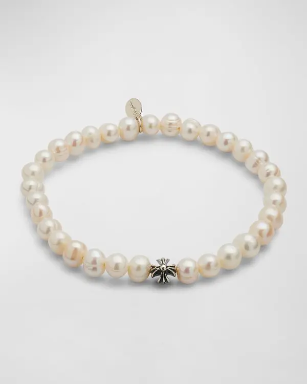 JAN LESLIE And Sterling Silver Bracelet - Pearl