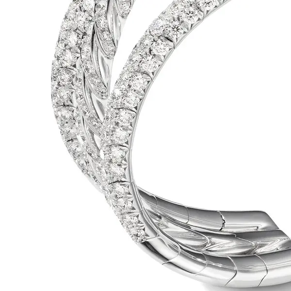 David Yurman Sculpted Cable Flex Diamond Bracelet 18.5mm