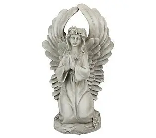 NORTHLIGHT 15.25' Angel Kneeling In Prayer Gard N Statue - One-color