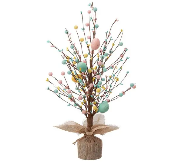 GLITZHOME Easter Egg Table Top Tree
