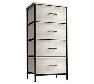 SORBUS Dresser With 4 Faux Wood Drawers - One-color