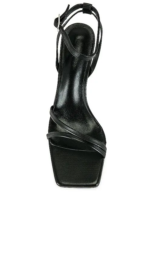 TONY BIANCO Corso Strappy Square Toe High Heel Sandals - Black Nappa