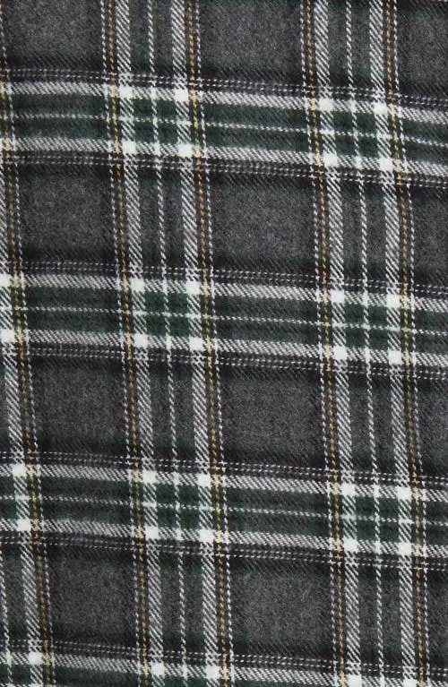 Nn07 Arne 5166 Plaid Cotton Flannel Button-up Shirt