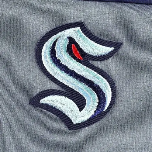 ANTIGUA Deep Sea Blue/gray Seattle Kraken Protect Full-zip Jacket