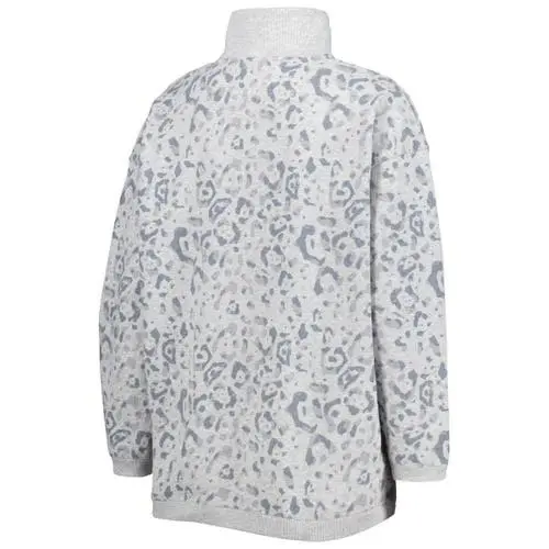 GAMEDAY COUTURE Oklahoma Sooners Leopard Quarter-zip Sweatshirt