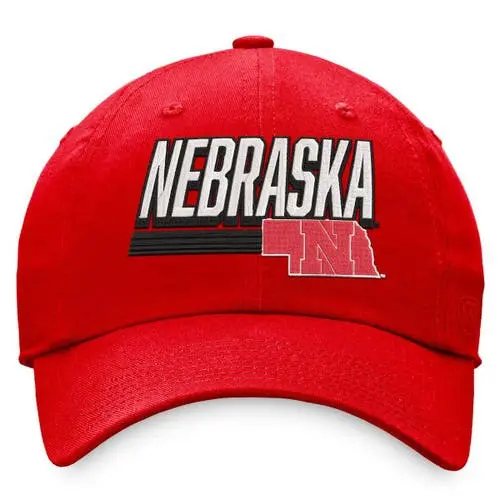 Top Of The World Nebraska Huskers Slice Baseball Cap - Red