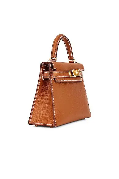 Hermès Mini Gold Epsom Kelly 20 Bag