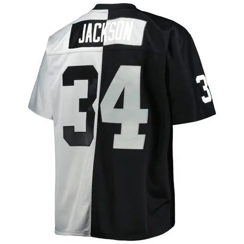 Mitchell & Ness Bo Jackson /silver Las Vegas Raiders Big & Tall Split Legacy Retired Player Replica Jersey