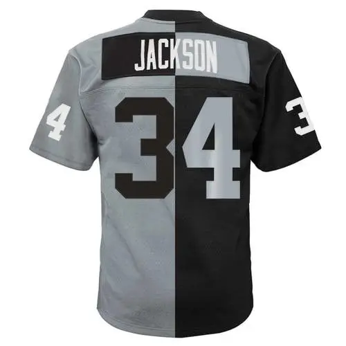 Mitchell & Ness Bo Jackson /silver Las Vegas Raiders Big & Tall Split Legacy Retired Player Replica Jersey