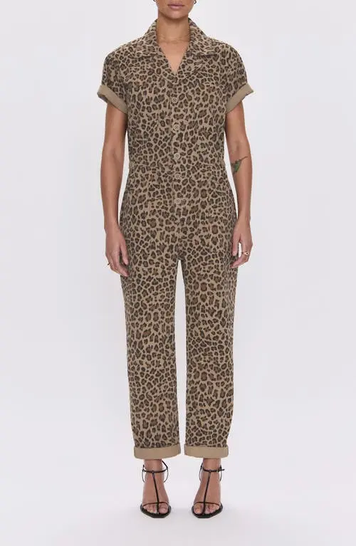 PISTOLA Grover Cotton Twill Jumpsuit - Feline