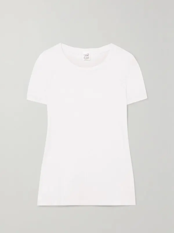 RE/DONE Hanes 1960s Cotton-jersey T-shirt - White