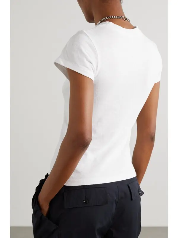 RE/DONE Hanes 1960s Cotton-jersey T-shirt - White