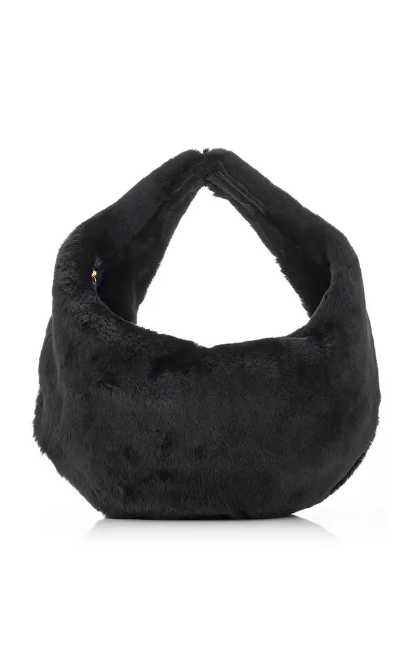 Khaite Olivia Medium Shearling Hobo Bag
