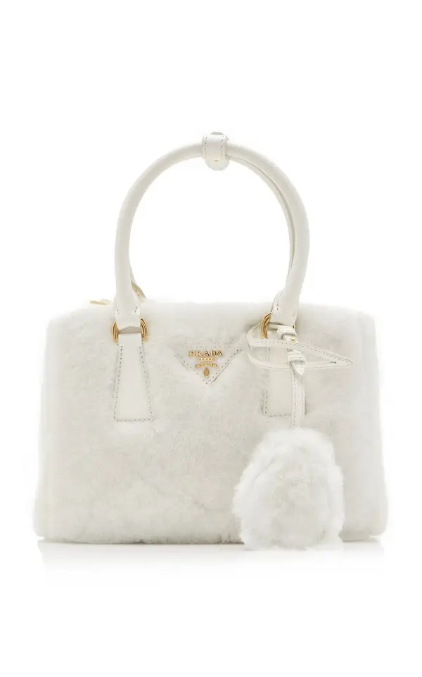 Prada Galleria Shearling Bag